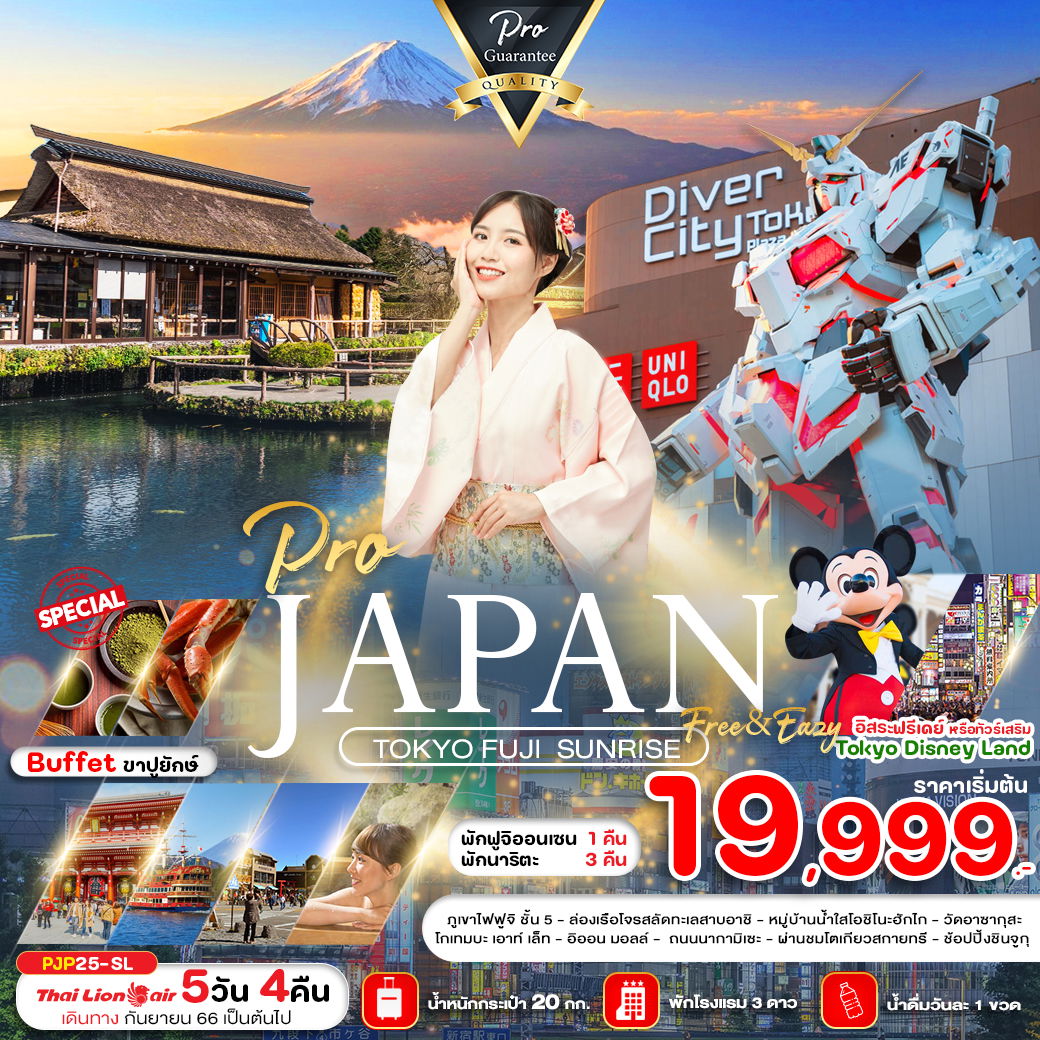 Tokyo Fuji Sunshine 5วัน 4คืน - CTCP230661